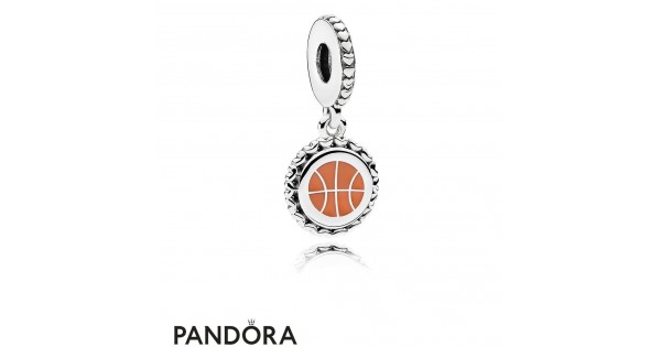 Women's Pandora Basketball Dangle Charm Mixed Enamel Jewelry-Pandora ...
